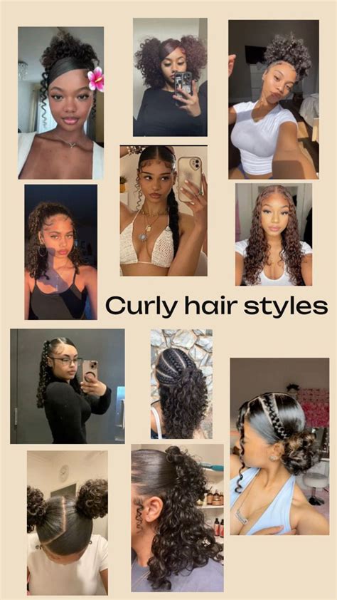 Curly Hairstyles💕👩🏽‍🦱 Mixed Curly Hair Curly Hair Styles Curly Hair