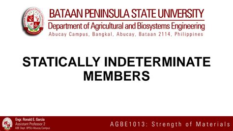 Solution Strength Of Materials Statically Indeterminate Members