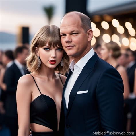 Olaf Scholz Meets Taylor Swift Stable Diffusion Online