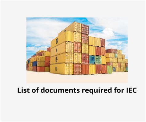 List Of Documents Required For IEC Registration Import Export Code