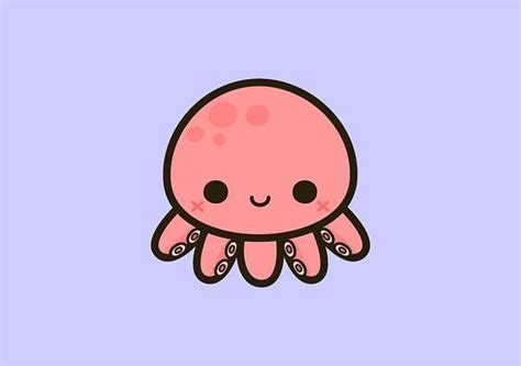 Custom Chibi Kawaii Character Octopus Drawing Cute Drawings Cute