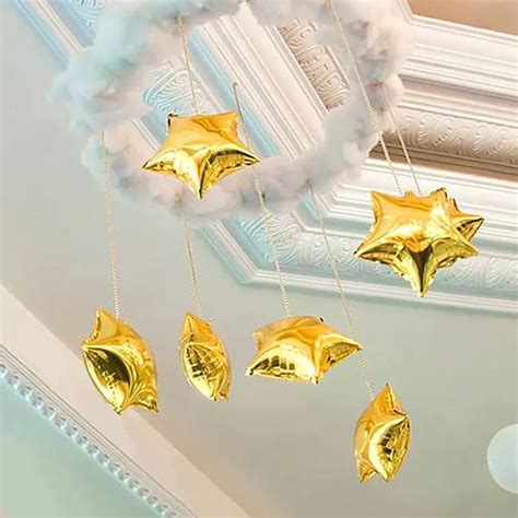 50 шт 5 дюймов воздушные шары из фольги в форме звезды сердце шар свадебное украшение серебро