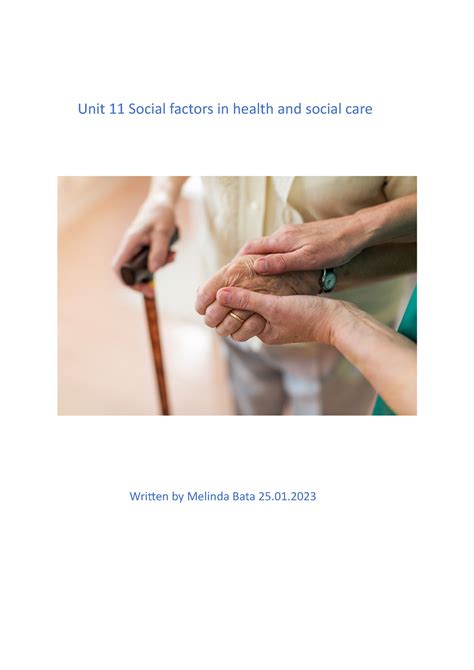 Unit 11 Social Factors In Health And Social Care Mb Unit 11 Social Factors In Health And