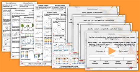 Multi Step Problems Year 5 Addition And Subtraction Resource Pack