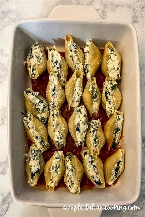 How Long To Cook Frozen Stuffed Shells Simple Italian Cooking