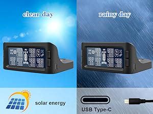 Amazon Com B Qtech Tire Pressure Monitoring System Solar RV TPMS With 6 Flow Thru Sensors 0