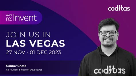 Video Meet Gaurav Ghate At Aws Reinvent Coditas Posted On The Topic Linkedin