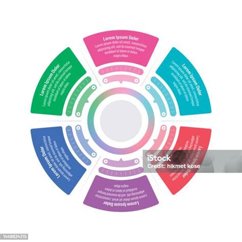 Patlama 전자 연례 보고서 인터넷 교육 비즈니스 잡지 정보 템플릿입니다 6단계 인포그래픽 템플릿입니다 순환 및 기술 정보 템플릿 곤색에 대한 스톡 벡터 아트 및 기타