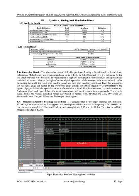 Design And Implementation Of High Speed Area Efficient Double Precision Floating Point