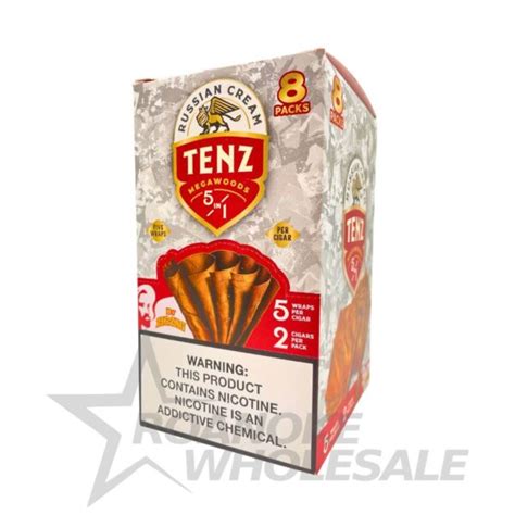Zig Zag Tenz Megawoods 5 Wraps Per Cigar 8 2 Packs Roanoke Wholesale