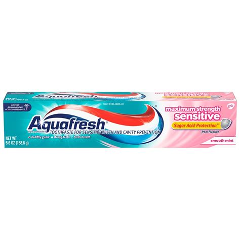 Aquafresh Sensitive Toothpaste For Sensitivity And Cavity Protection Smooth Mint Walgreens