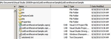 Creating Event Receivers In Sharepoint 2007 With Wsp Builder