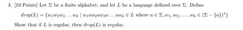 Let Σ Be A Finite Alphabet And Let L Be A Language