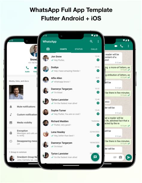 Whatsapp Full App Template Flutter Android Ios Initappz