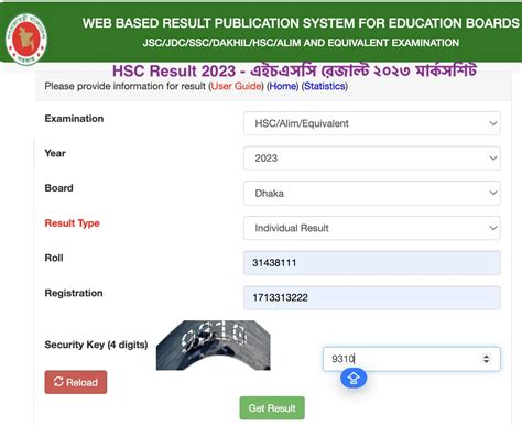 Hsc Result 2024 Marksheet With Number Bd