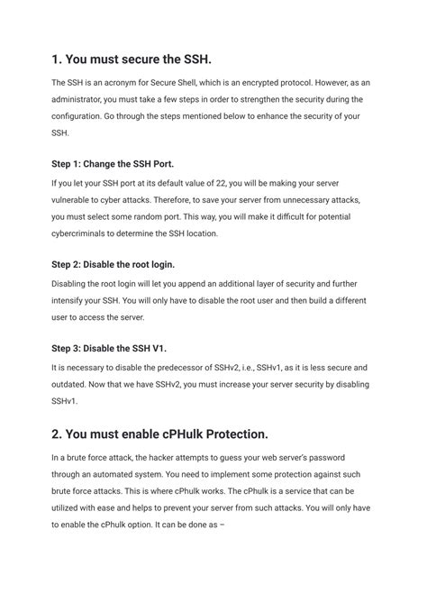ppt 10 easy tips for securing your cpanel server powerpoint