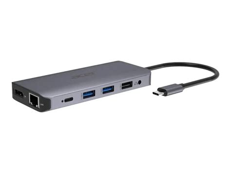 Acer I Type C Adapter Dockningsstation Usb C X Hdmi Dp Gige Silver