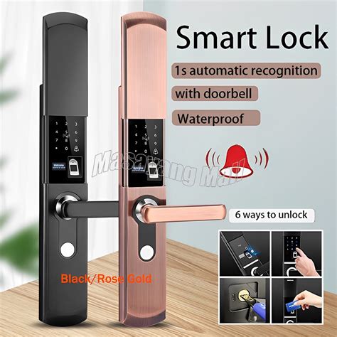 Smart Door Lock Fingerprintic Cardpasscode Electronic Biometric Code