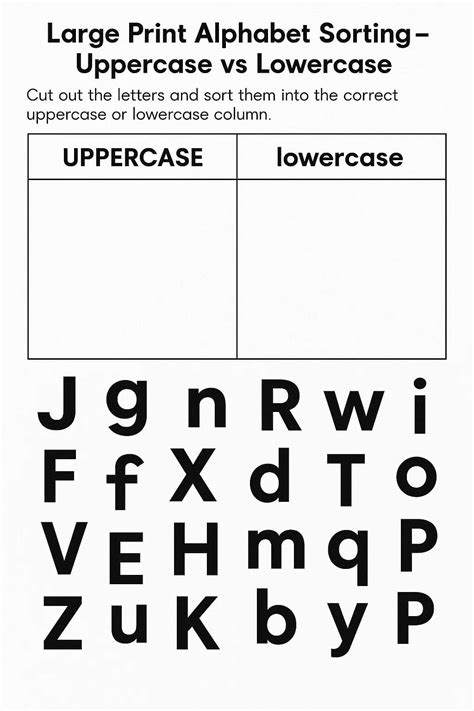 Large Print Alphabet Worksheets Free Image And Pdf Printables