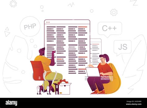 Software Developers Stock Vector Images Alamy