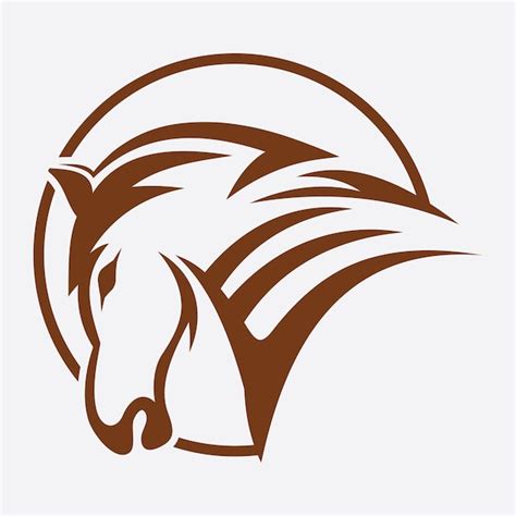 말 로고 템플릿 벡터 아이콘 프리미엄 벡터