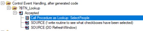 Call Procedure As Lookup Template Opens Again After Selection