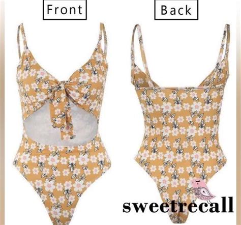 Really Cute Yellow Swimsuit Womens Fashion Swimwear Bikinis