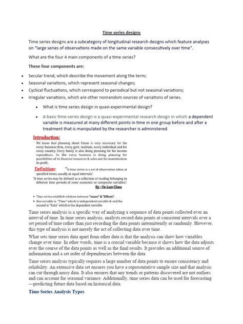 Time Series Design Pdf Time Series Conformity