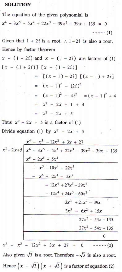 exercise 3 3 polynomials with additional information problem