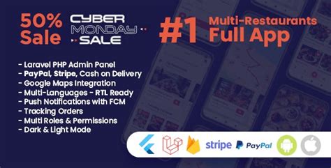 Food Delivery Flutter Php Laravel Admin Panel V14 Premium Scripts Plugins And Mobile