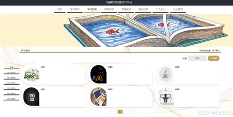 Springboot电脑软件技能学习平台894w7（程序源码数据库调试部署开发环境） Csdn博客