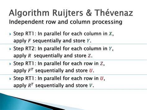Ppt Gpu Efficient Recursive Filtering And Summed Area Tables