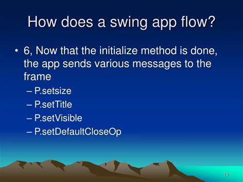 Ppt Java Swing Application Flow Powerpoint Presentation Free
