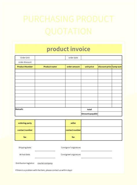 Streamlining General Purchasing Department With Accurate Product Quotation Excel Template And