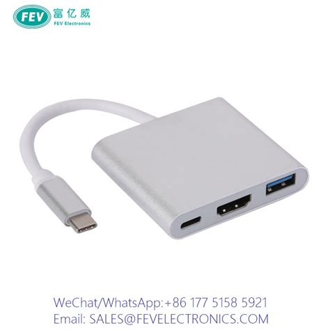 USB Type C HUB Adapter C Male To PD HDMI USB Female FEV CH CHANGZHOU JINSHANG
