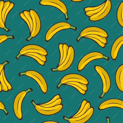 Premium Vector Banana Seamless Pattern Vector Design