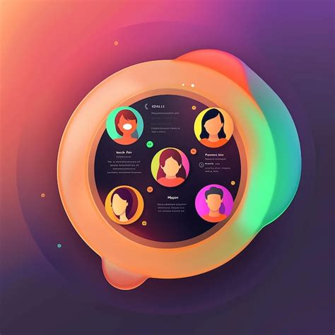 Ui Design Of Messenger Application Round Application Design Premium