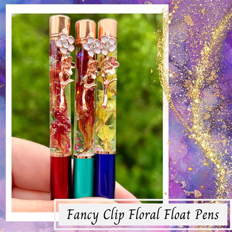 Fancy Clip Floral Float Pen Alleghenies Marketplace