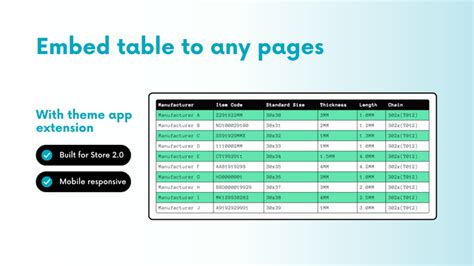 Table Master ‑ Excel To Table Embed Searchable Datatable For Your