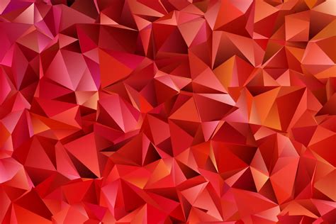 Red Triangle Polygon Background Graphic By Davidzydd Creative Fabrica