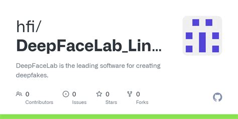 Github Hfideepfacelablinux Deepfacelab Is The Leading Software For Creating Deepfakes