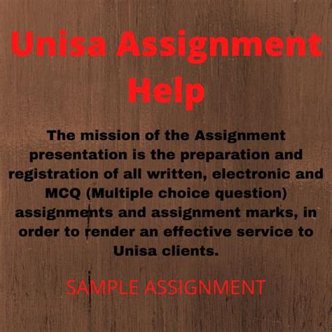 Online Unisa Assignment Help Online By Experts With Upto OFF