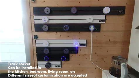 Custom Removable Track Socket Black White Kitchen Multifunctional Universal Indian Asian Power