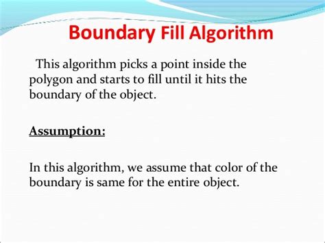 Seed Filling Algorithm