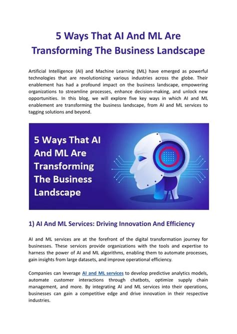 Ppt How Ai And Ml Are Transforming Industries Powerpoint Presentation