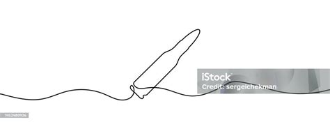 총알의 단일 연속 선 그리기 카트리지의 연속 선 그리기 1개 M1 개런드 소총에 대한 스톡 벡터 아트 및 기타 이미지 M1 개런드 소총 개념 군사 Istock