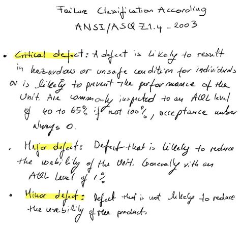 Defect Classification Is Vital During Quality Operation Management