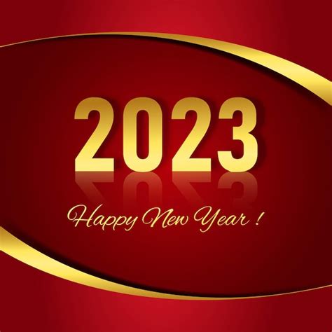 Fondo De Tarjeta Feliz Año Nuevo 2023 Vector Gratis