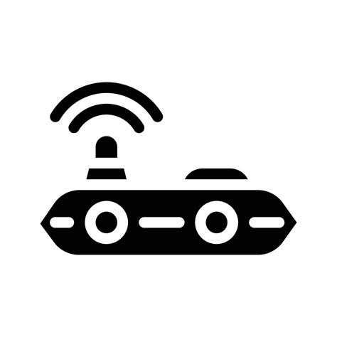 Gps Beacon Glyph Icon Vector Illustration Vector Art At Vecteezy