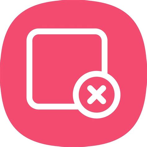 Delete Square Line Curve Icon 40715293 Vector Art At Vecteezy